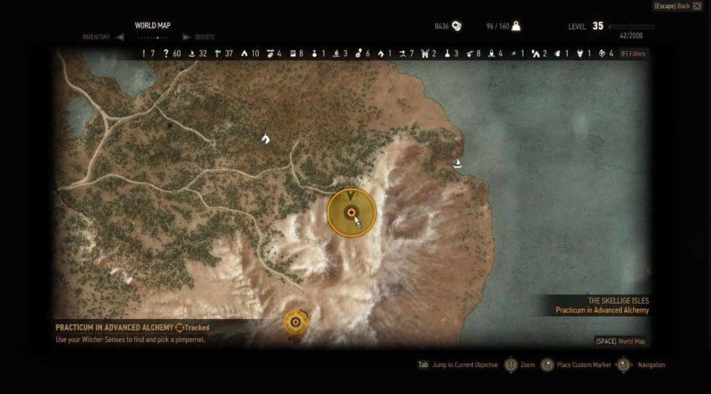 Pratica di The Witcher 3 nella guida avanzata alle missioni di alchimia